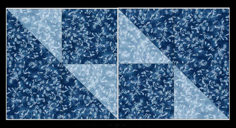 Two-Fabric One-Block Quilt Pattern (Beginner Friendly) - Alanda Craft
